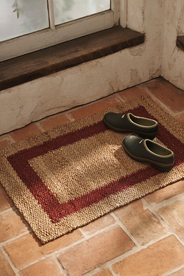 Pink Border Jute Rug | Terrain