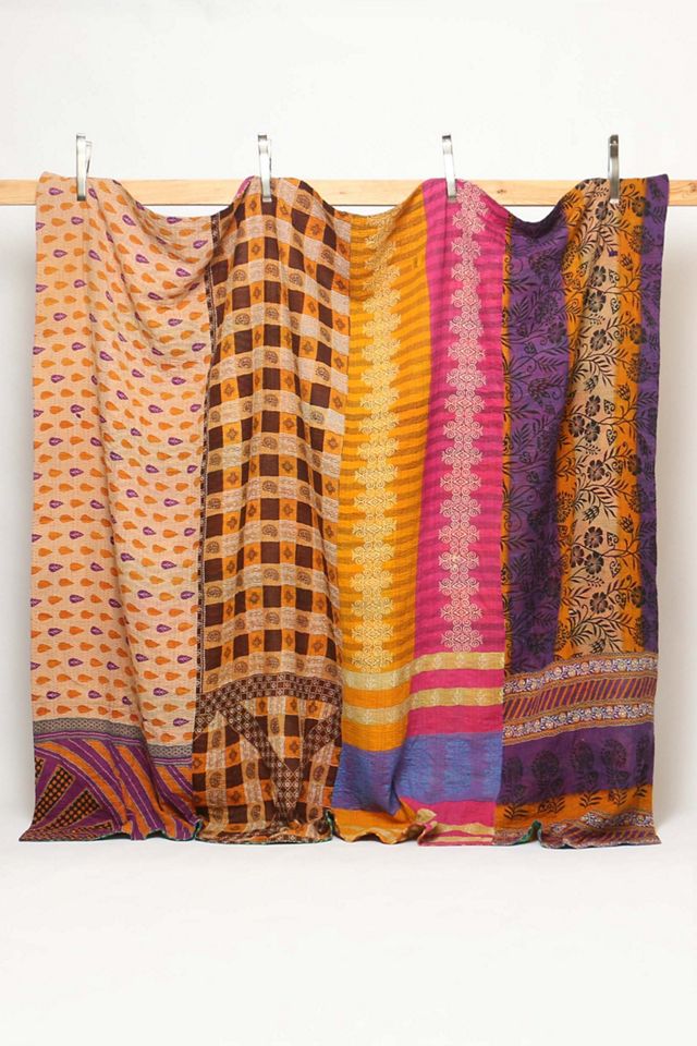 Anchal King Kantha Quilt No. K210705 | AnthroLiving