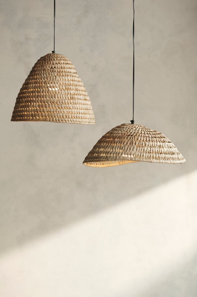 Open Weave Palm Pendant | AnthroLiving