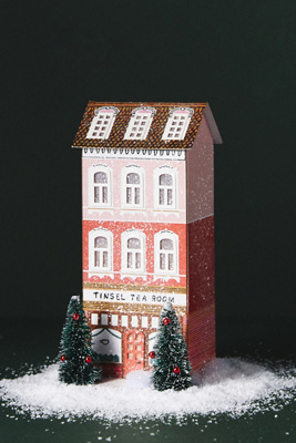 George & Viv Light-Up Tinsel Tea Room | AnthroLiving