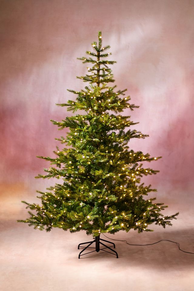 Pre-Lit LED Faux Grandis Fir | AnthroLiving