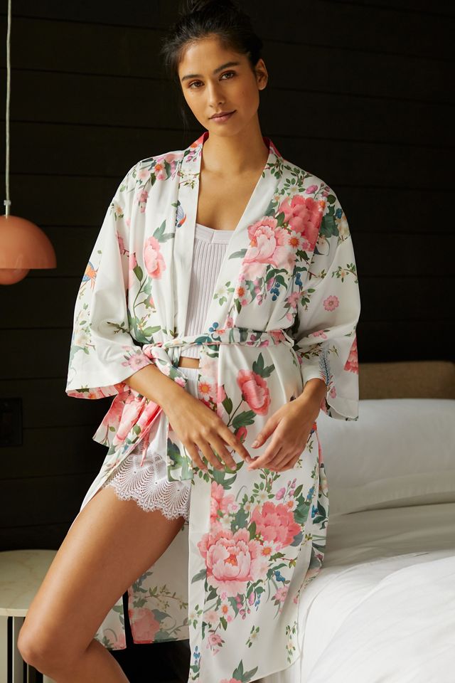 Flora Nikrooz Charmeuse Robe | Anthropologie