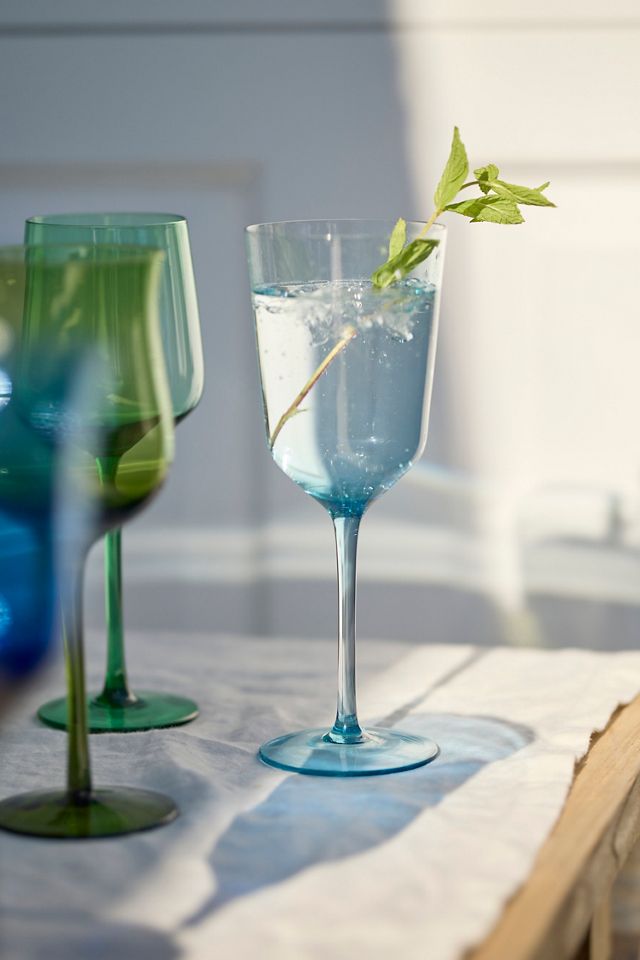 Glass goblet set store