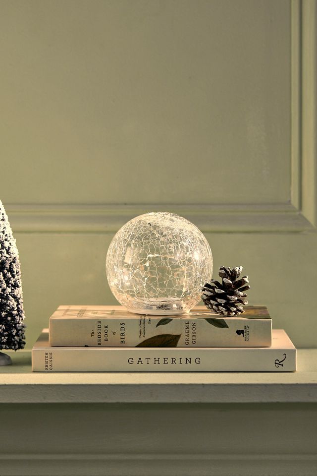 Glowing LED Sphere, Clear | Anthropologie
