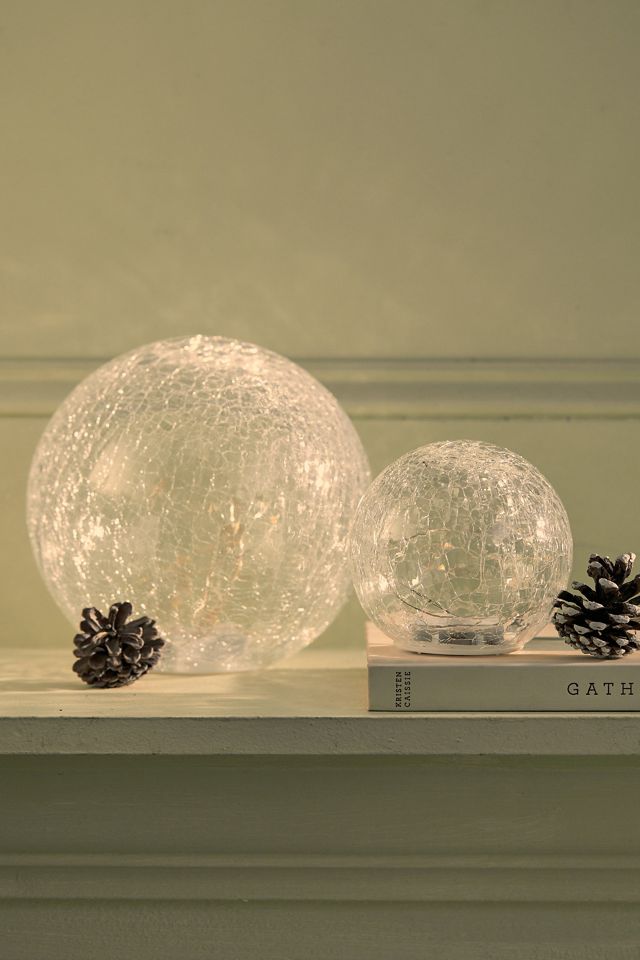 Glowing LED Sphere, Clear | Anthropologie