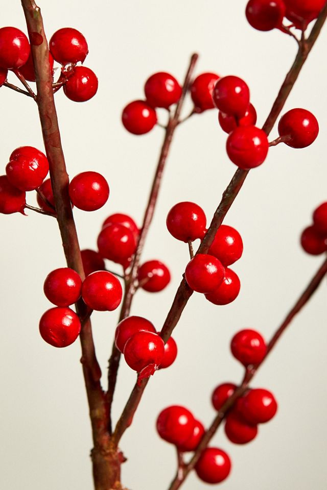 Faux Berry Branch Spray | Terrain