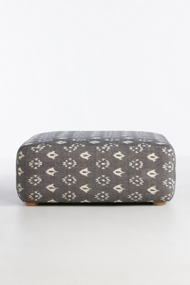 Woven Ikat Kori Ottoman | AnthroLiving