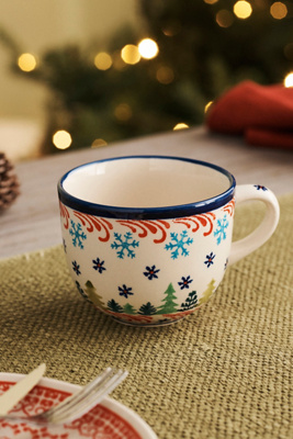 Winter Forest Ceramic Mug | AnthroLiving