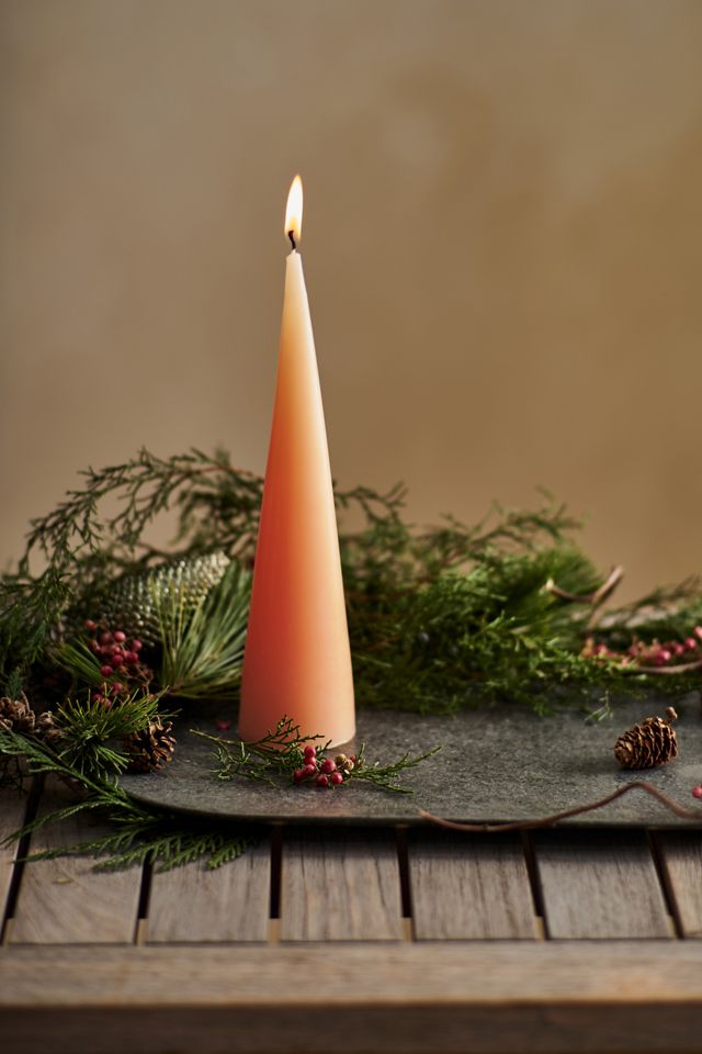 Unscented Cone Taper Candle | Terrain