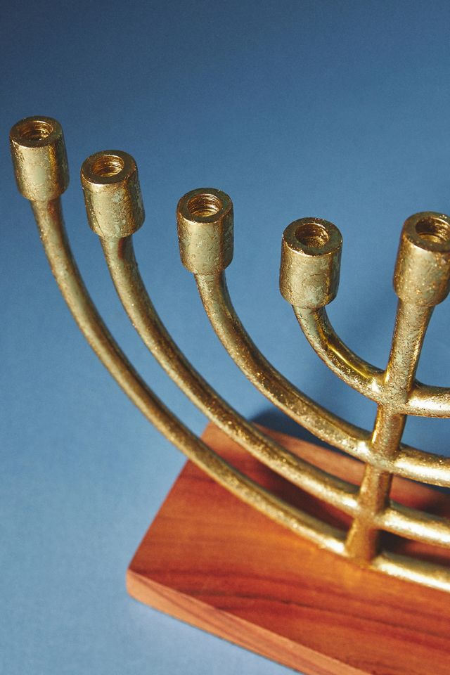 Gold Foil Menorah | AnthroLiving