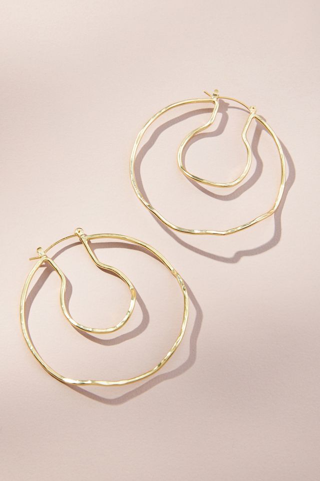 Geometric Hoop Earrings | Anthropologie