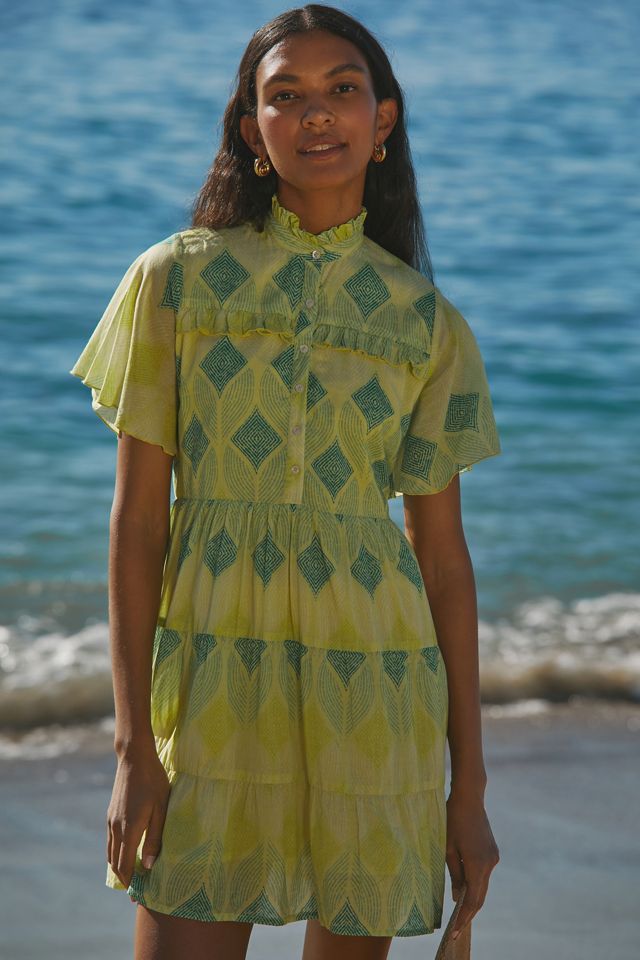 Ro's Garden Vibeka Ruffle Mini Dress | Anthropologie