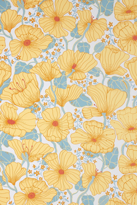 Matilda Poppy Fields Wallpaper | AnthroLiving