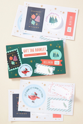 'Tis the Season Gift Tag Sticker Book | AnthroLiving