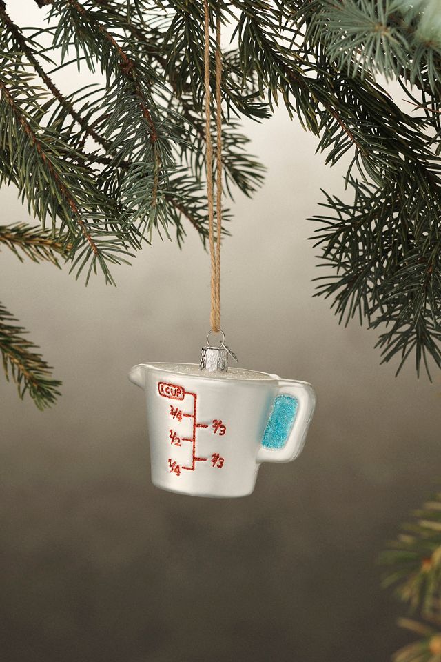 Measuring Cup Glass Ornament | AnthroLiving