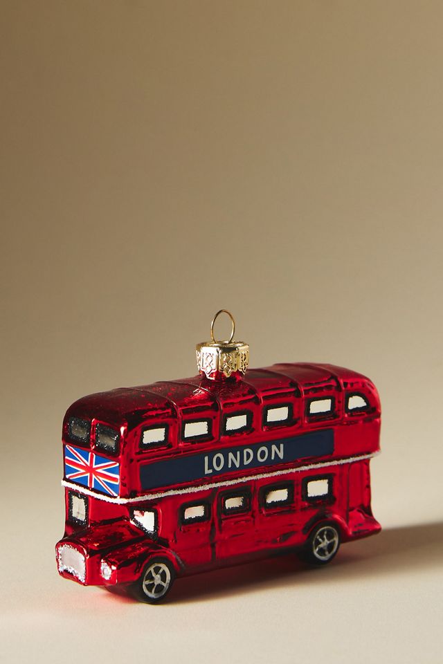 London Double-Decker Bus Ornament | AnthroLiving