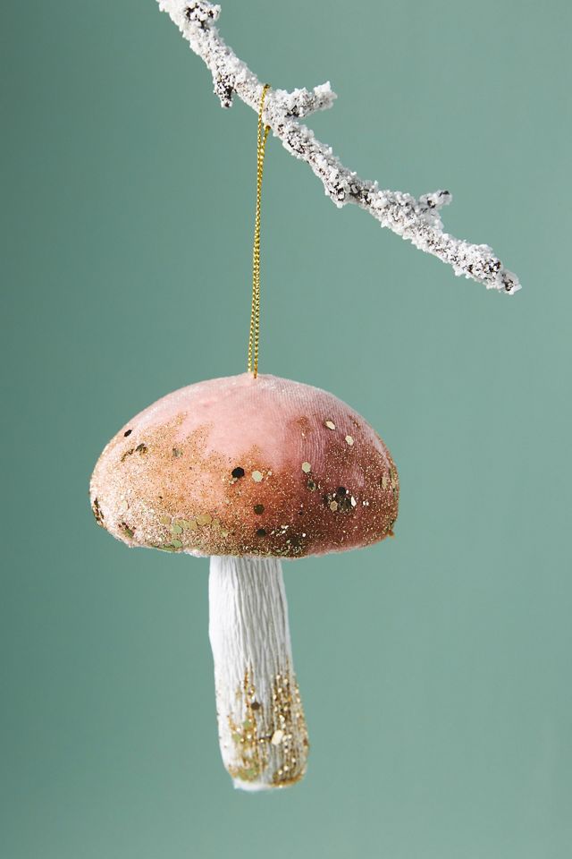 Velvet Toadstool Ornament | AnthroLiving