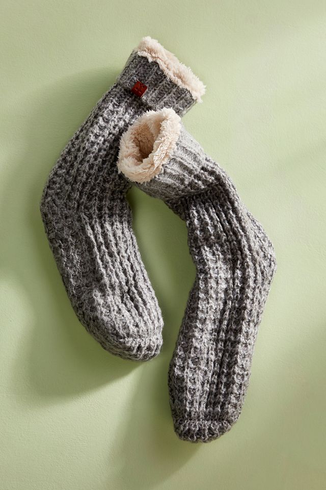 Fisherman Fleece Lined Slipper Socks | Anthropologie