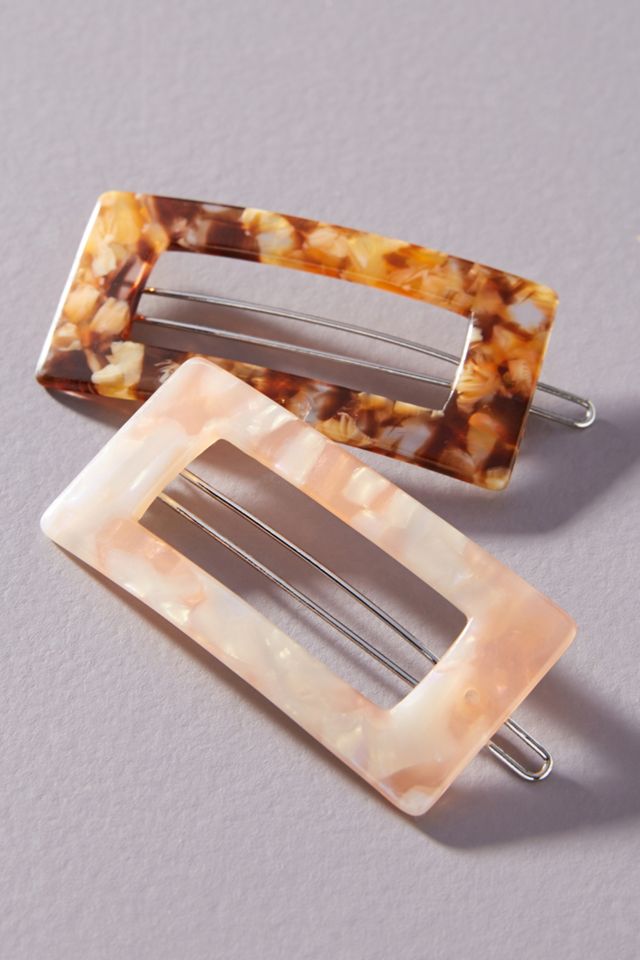 Square Hair Clip Set | Anthropologie