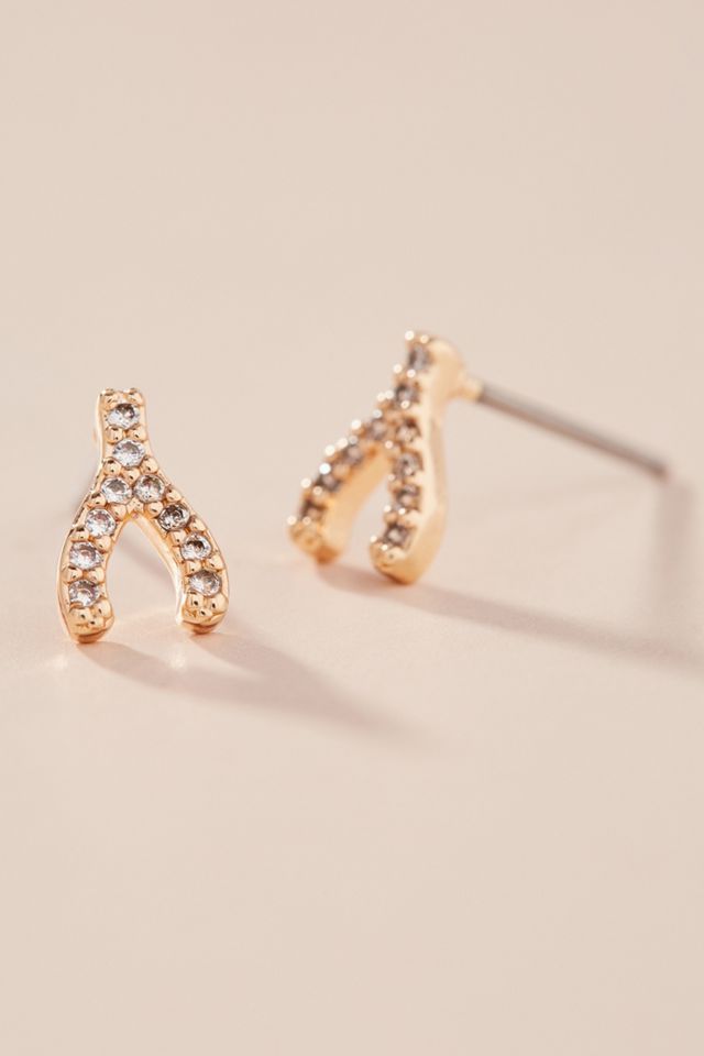 Wishbone Post Earrings | Anthropologie