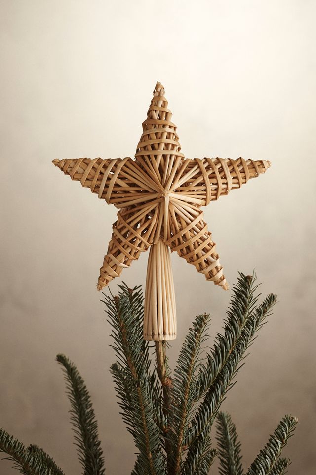 Woven Star Topper | AnthroLiving