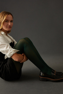 Checkered Tights | Anthropologie