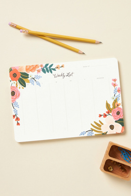 Rifle Paper Co. Weekly Desk Pad | AnthroLiving