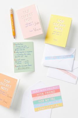 Mr. Boddington's Studio Top Secret Friendship Notes Set | AnthroLiving