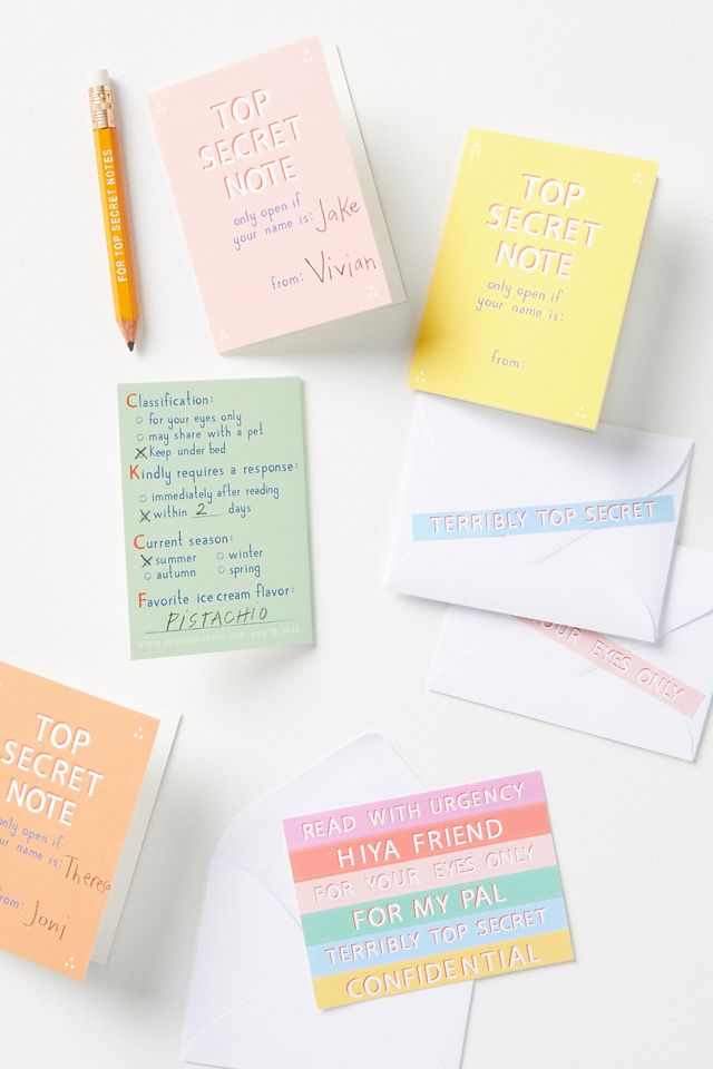 Mr. Boddington's Studio Top Secret Friendship Notes Set | Anthropologie
