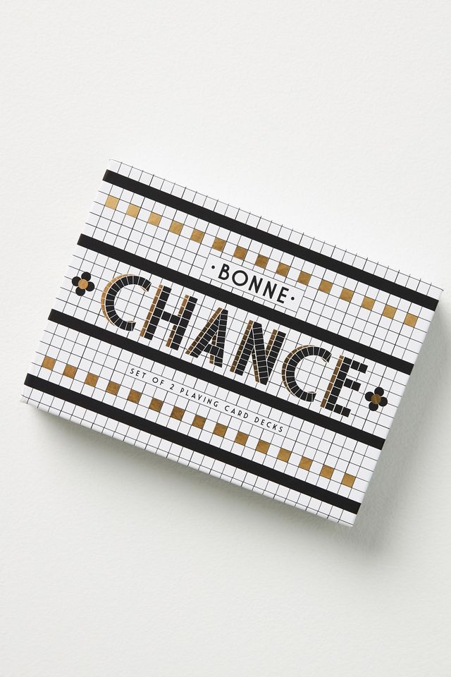 Bistro Tile Bonne Chance Playing Cards | Anthropologie DE