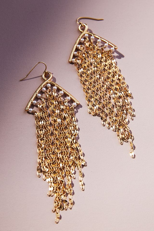Waterfall Chain Earrings | Anthropologie