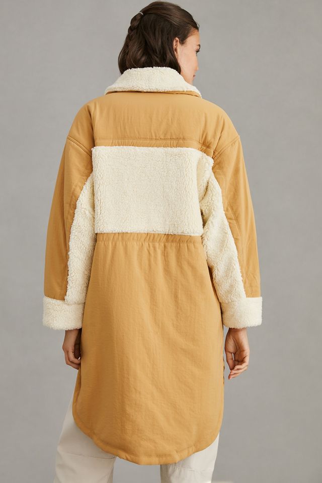 Daily Practice by Anthropologie Diamond Sherpa Jacket | Anthropologie