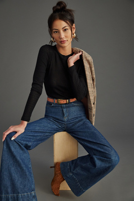 Pilcro Sheer Layering Top | Anthropologie DE