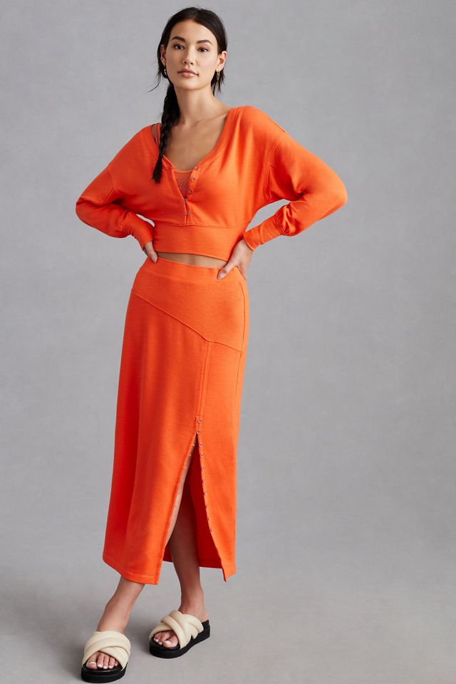 Daily Practice by Anthropologie Side-Button Skirt | Anthropologie