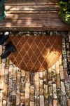 Trellis Half Moon Doormat | AnthroLiving