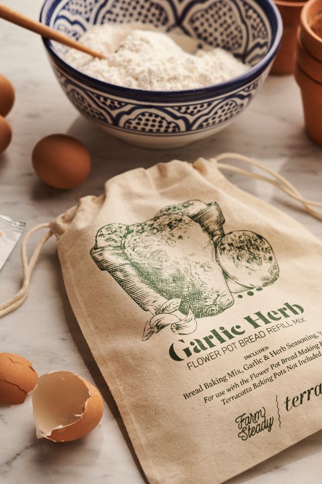 Flower Pot Bread Mix Refill, Garlic Herb | Terrain