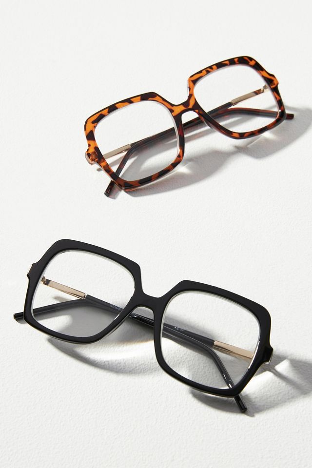 Oversized Square Reading Glasses | Anthropologie