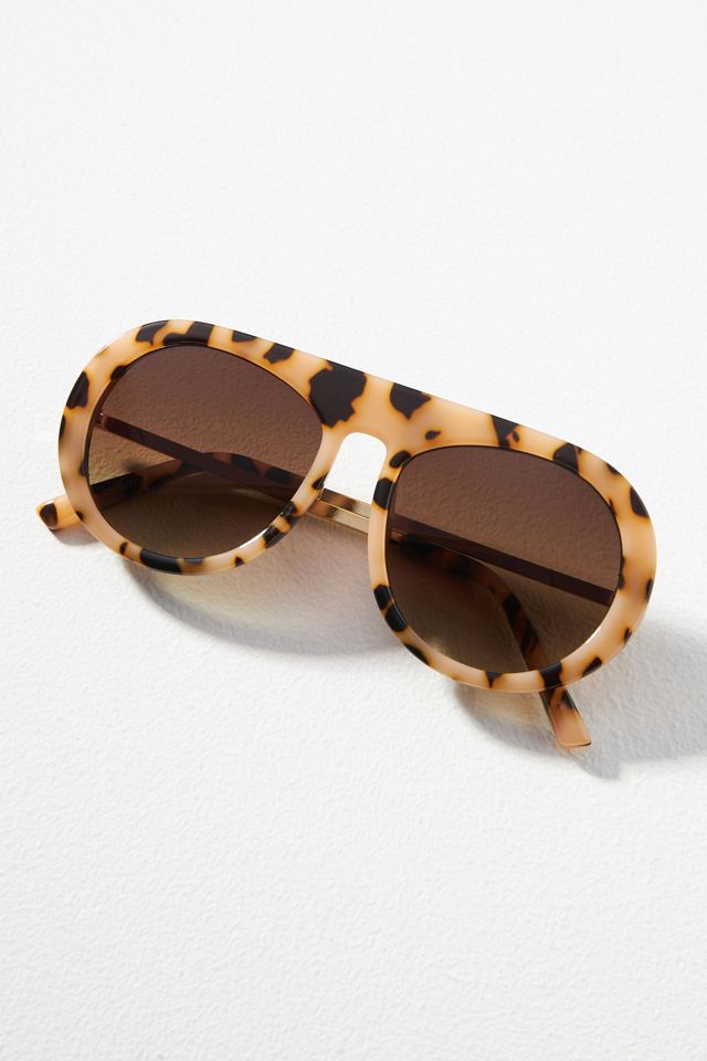 Circle Aviator Sunglasses | Anthropologie