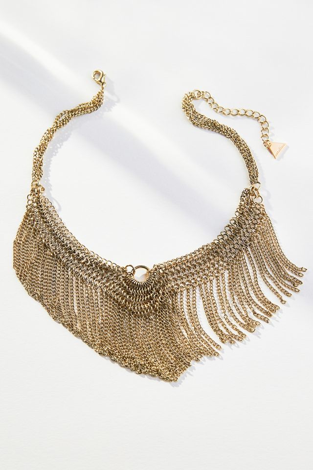 Metal Fringe Necklace | Anthropologie