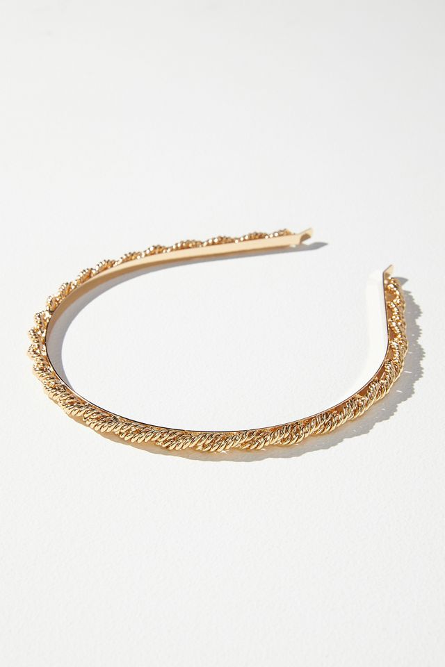 Mixed Metals Chain Headband | Anthropologie