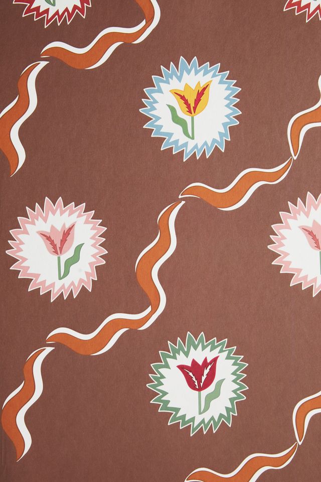 Ottoline Belgravia Tulips Wallpaper | Anthropologie