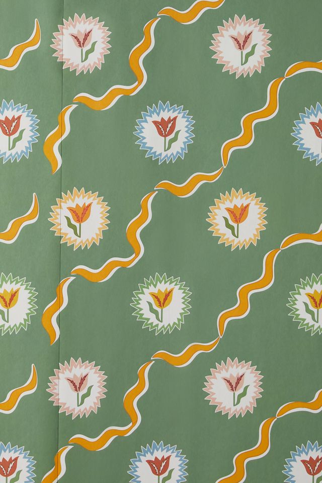Ottoline Belgravia Tulips Wallpaper | AnthroLiving