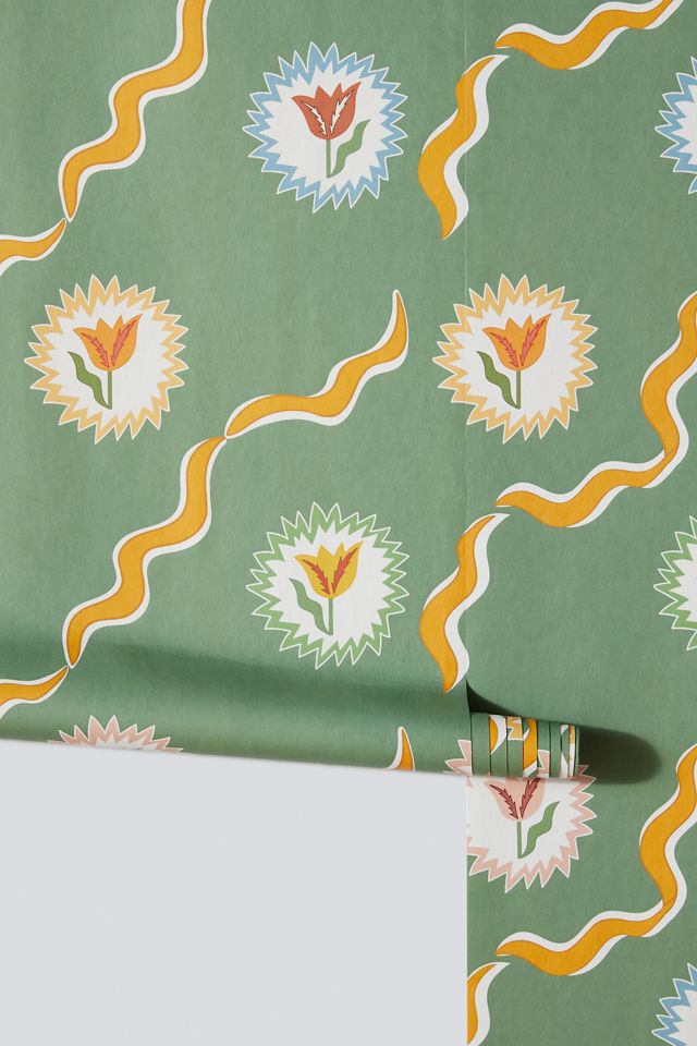 Ottoline Belgravia Tulips Wallpaper | AnthroLiving