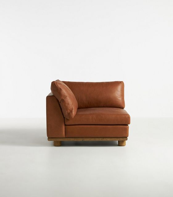 Saguaro Modular Leather One-Arm Chair | Anthropologie