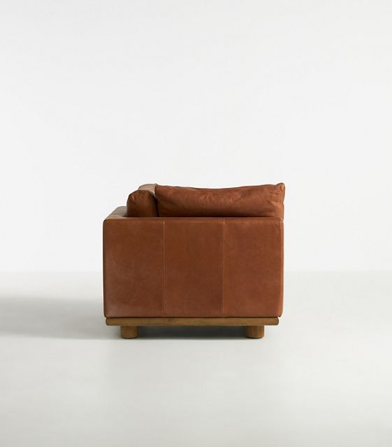 Saguaro Modular Leather One-Arm Chair | AnthroLiving