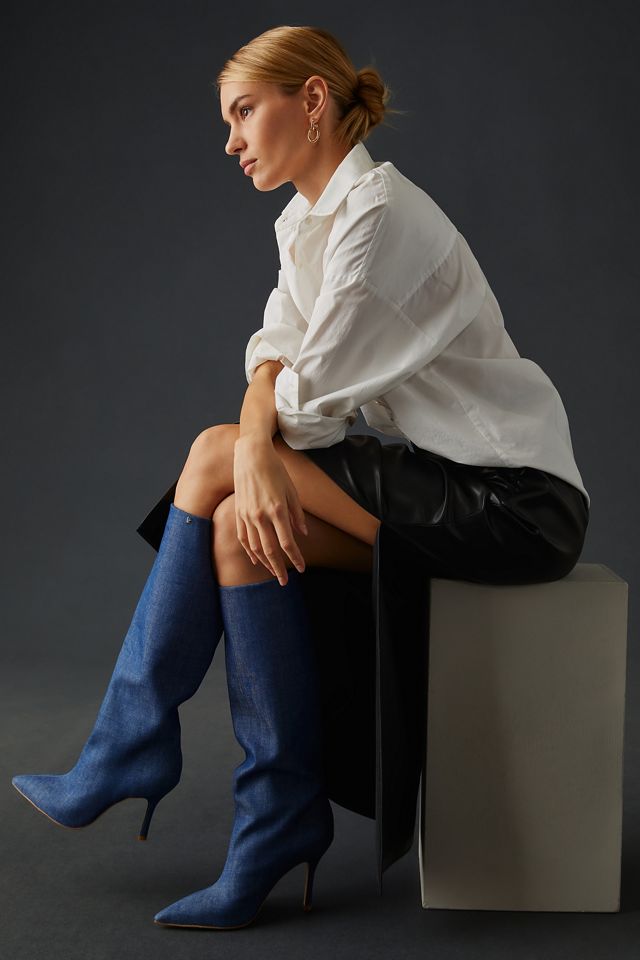 Larroudé Kate Denim Boots | Anthropologie