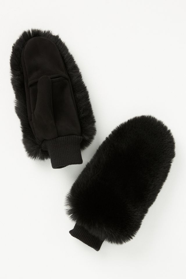 Faux Fur Mittens | Anthropologie