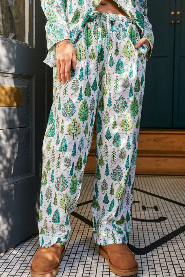 Printfresh Long-Sleeve Trees Sleep Set | Anthropologie