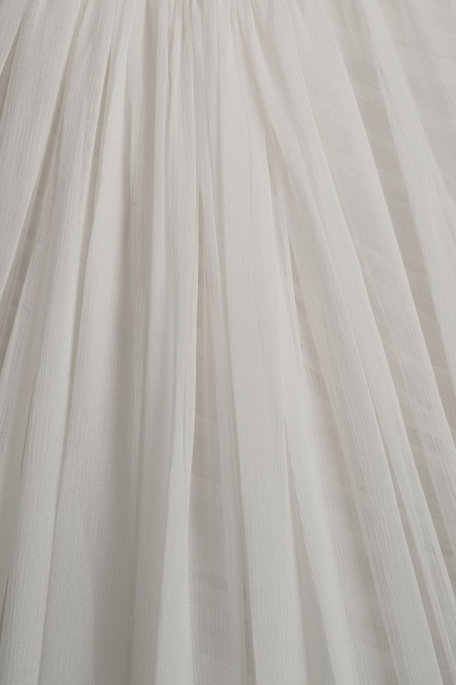 Watters Lupine Sheer Puff-Sleeve Cape | Anthropologie