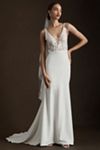 Wtoo by Watters Skylar V-Neck Floral Lace A-Line Wedding Gown ...